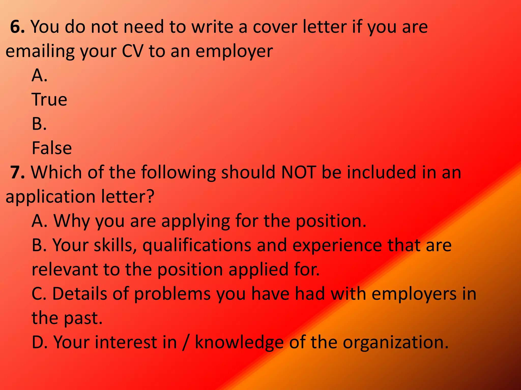 Application letter | PPTX