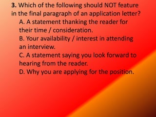 Application letter | PPT