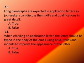 Application letter | PPT
