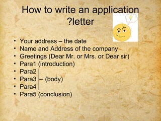 Application letter 2 | PPT