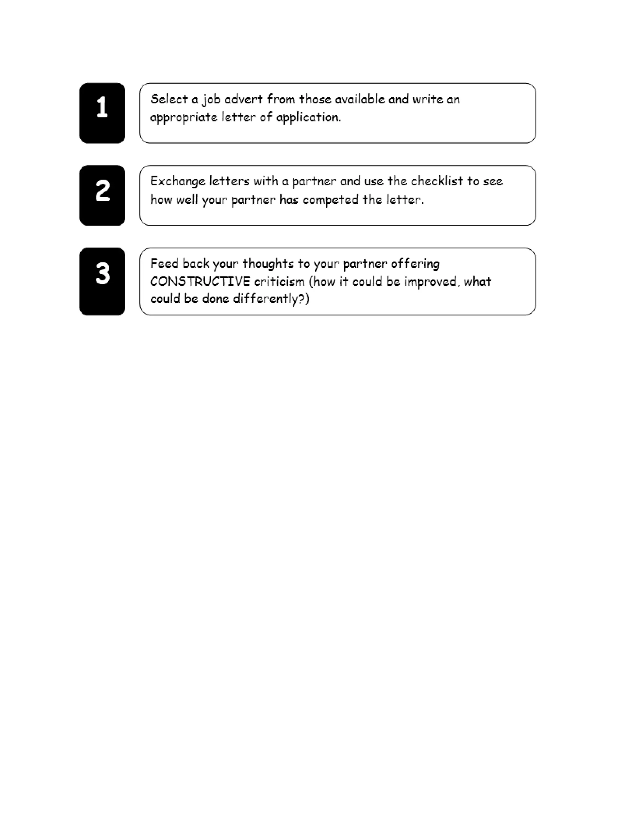 Application letter lesson plan | DOCX