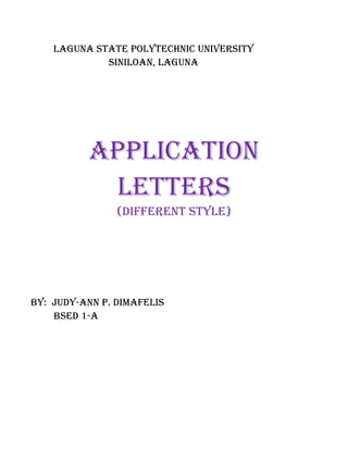 Application Letters | DOC