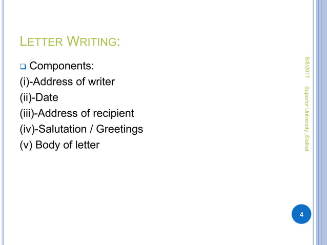 Application & Letter Writing by rao ikram | PPTX
