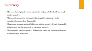 C# Application lifecycle | PPTX