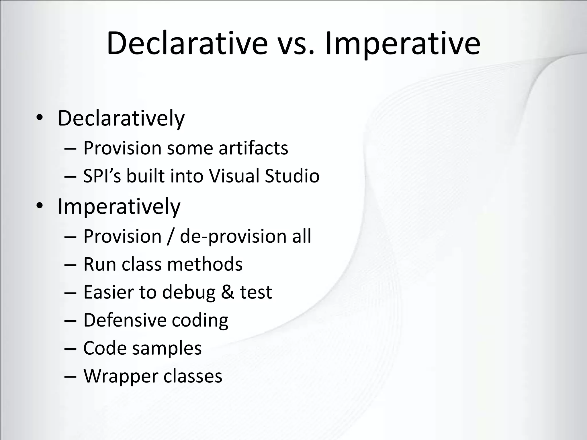 Application lifecycle management in SharePoint | PPTX