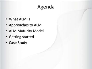 Application lifecycle management in SharePoint | PPTX