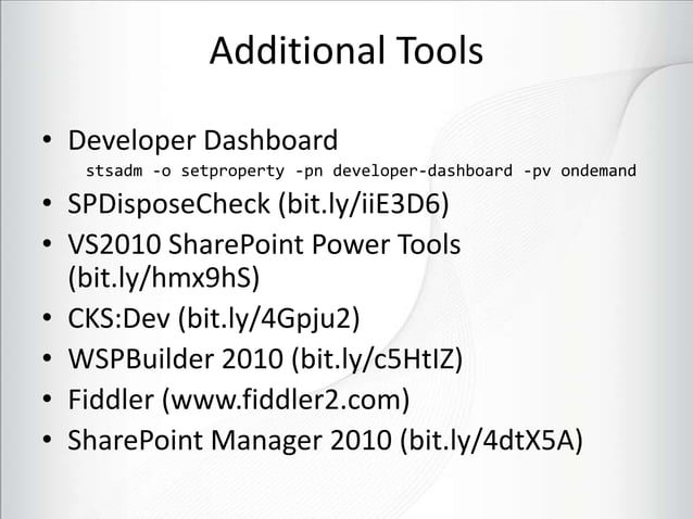 Application lifecycle management in SharePoint | PPT