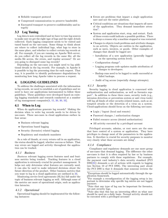 Application Logging for Forensics | PDF