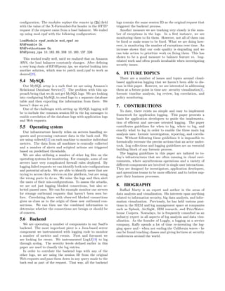 Application Logging for Forensics | PDF