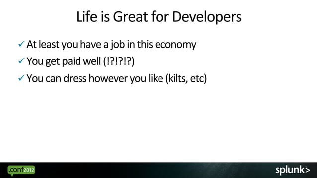 Splunk Application logging Best Practices | PPT