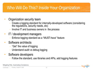 Application Logging Good Bad Ugly ... Beautiful? | PPT