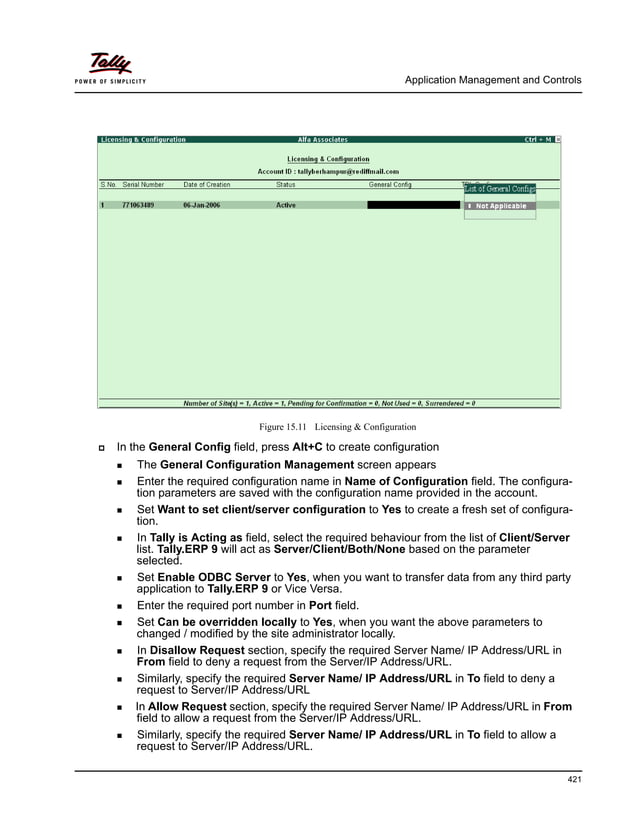Application management and controls in tally | PDF | Operating Systems ...