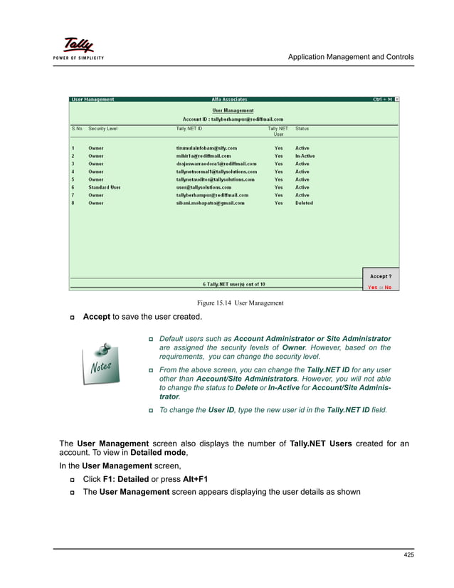 Application management and controls in tally | PDF | Operating Systems ...
