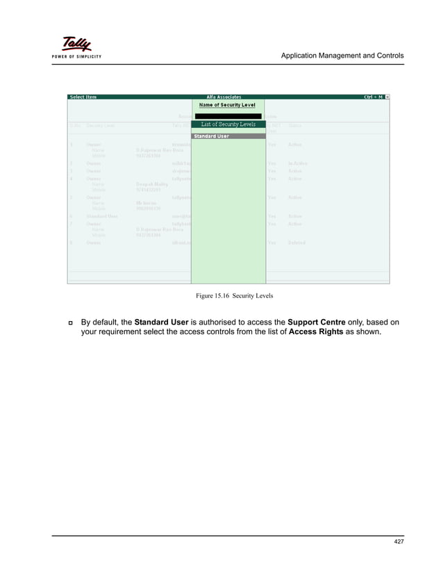 Application management and controls in tally | PDF | Operating Systems ...