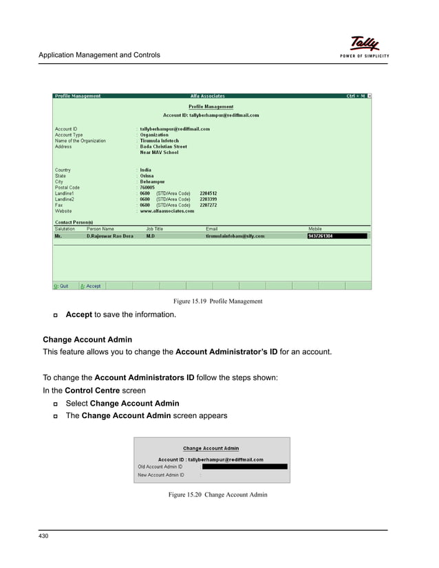 Application management and controls in tally | PDF | Operating Systems ...