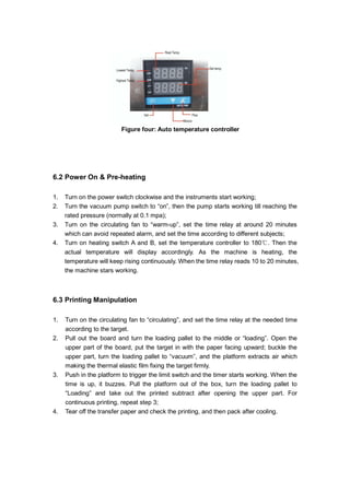 Application manual of 3 d sublimation vacuum machine | PDF