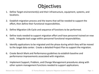 Application migration guideline document | PPT