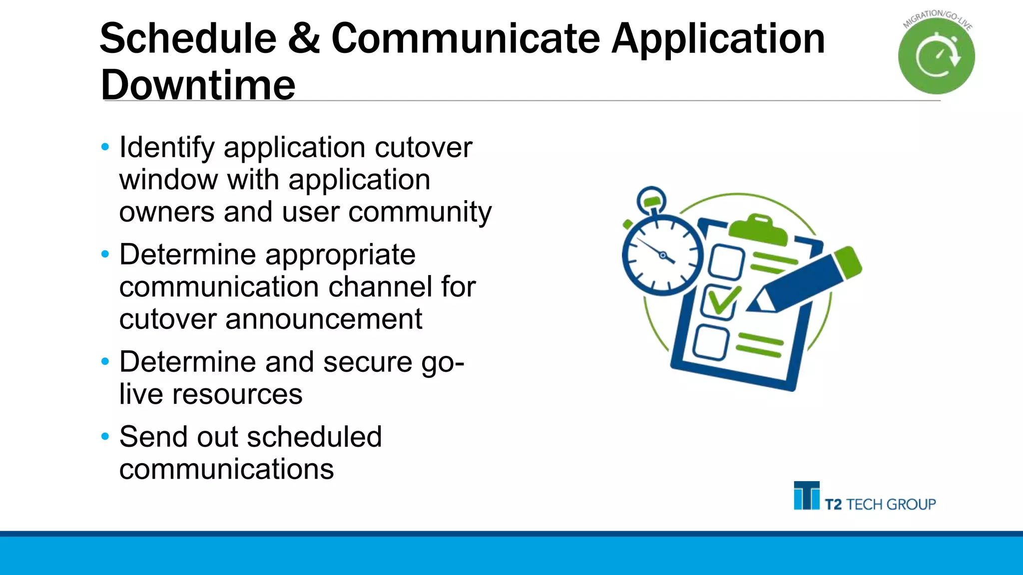 Application migration process presentation by t2 tech group | PPTX