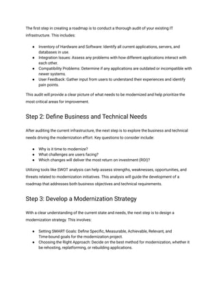 Application Modernization Solutions. tkxel | PDF