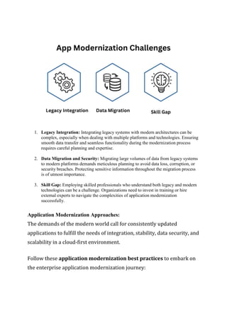 Application Modernization: Benefits, Challenges, and Approaches | DOCX