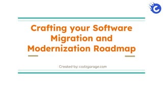 Application Modernization Roadmap | PDF