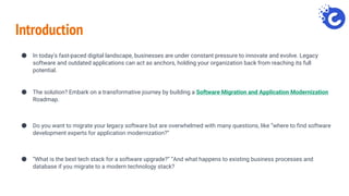 Application Modernization Roadmap | PDF