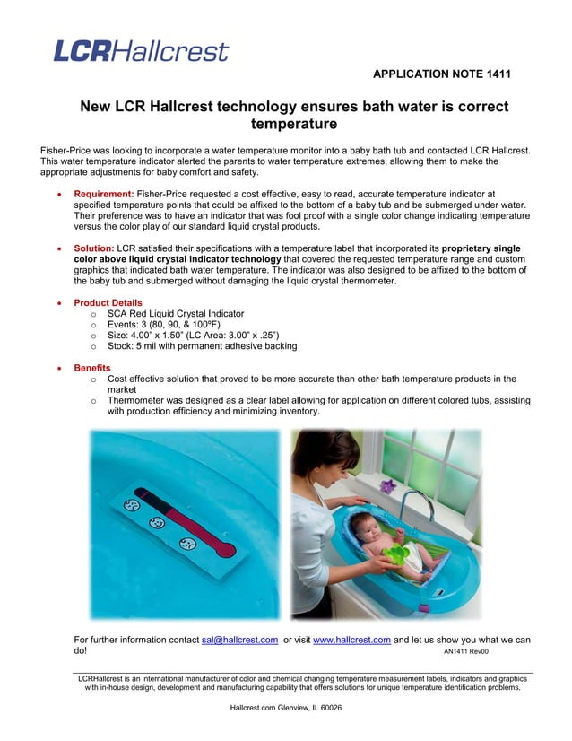 Color Change Temperature (Thermochromic) Indicator Applications | PDF