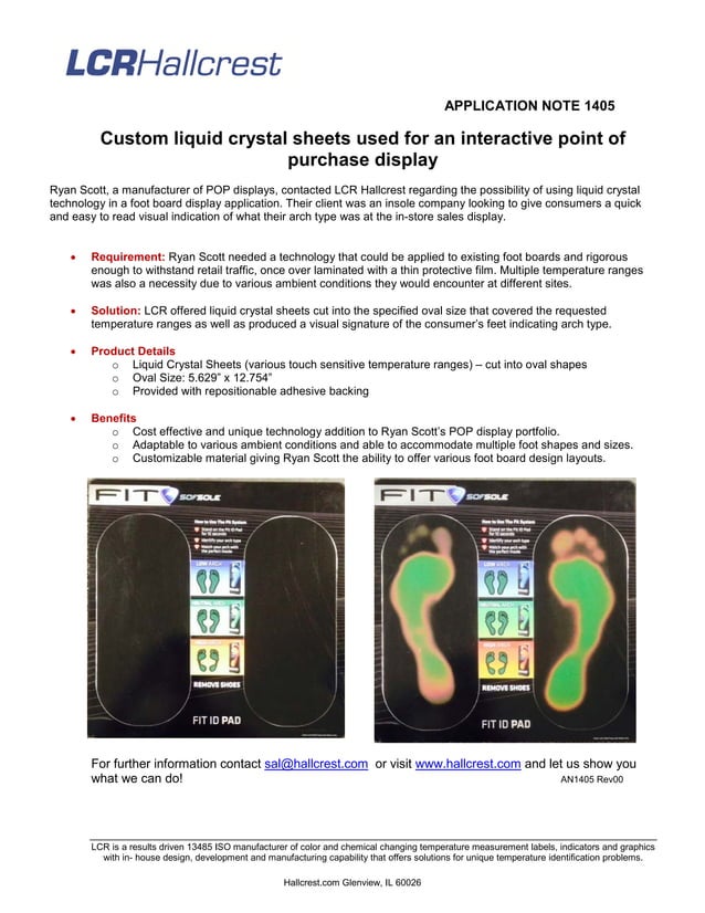 Color Change Temperature (Thermochromic) Indicator Applications | PDF