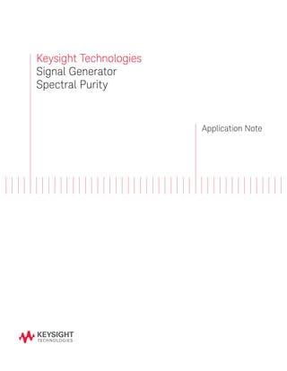 Application note signal_generator_spectral_purity | PDF