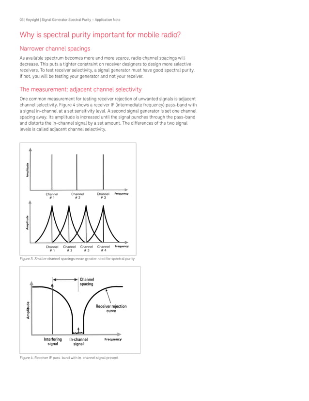 Application note signal_generator_spectral_purity | PDF