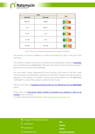 The application of the new nutri-score system in food labelling in ...