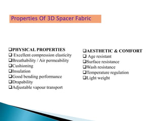 Application of 3D fabric in technical textile | PPTX
