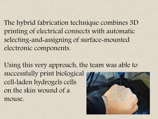 Application of 3D Printing on Human Skin | PPT