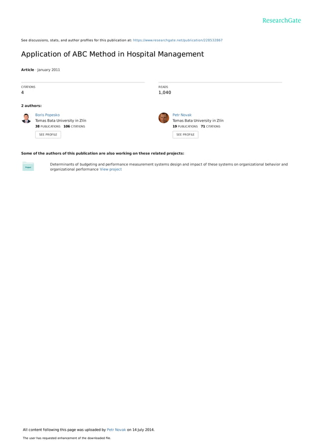 Application of abc_method_in_hospital_management | PDF