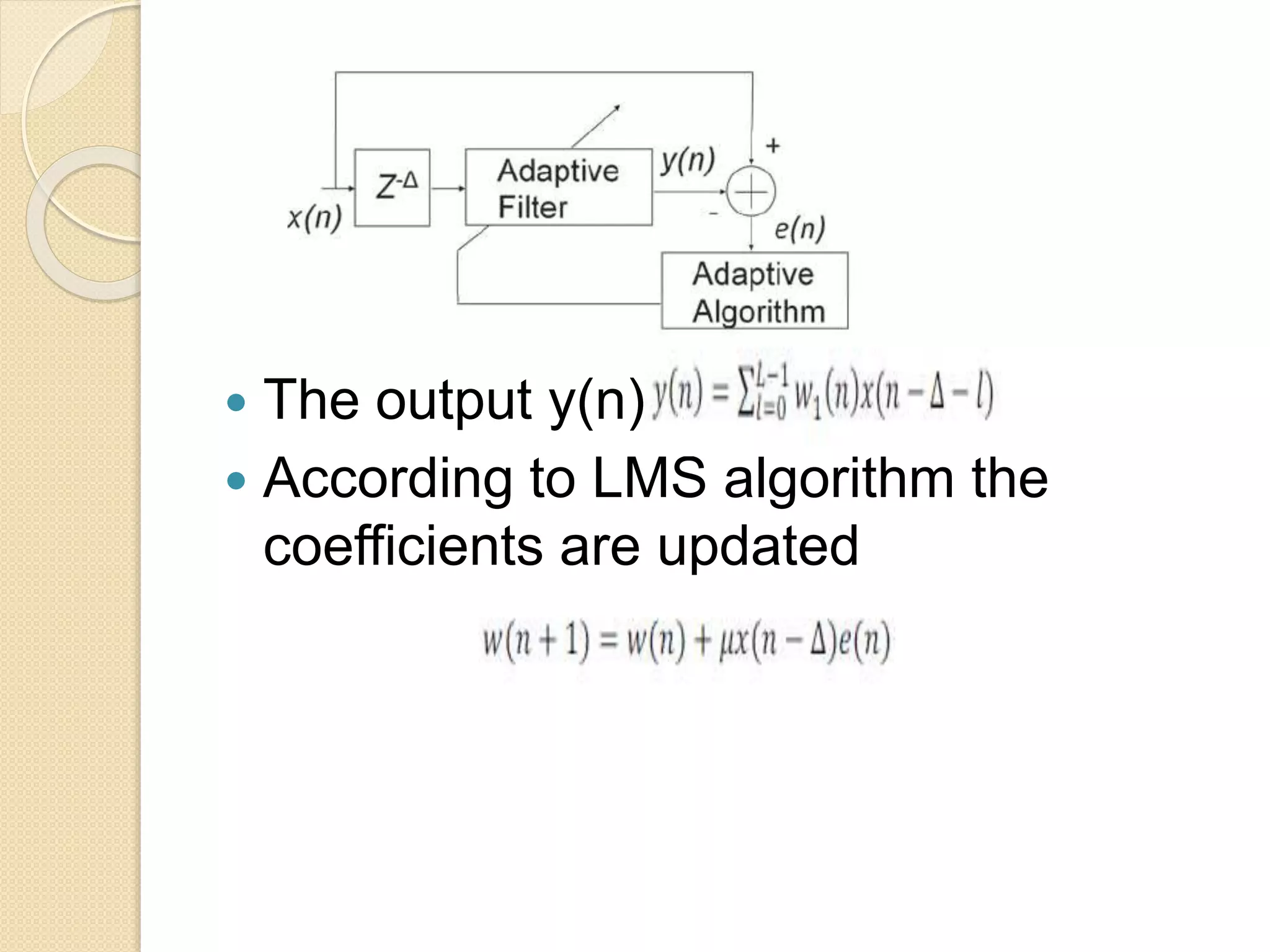Application of adaptive linear equalizer | PPT
