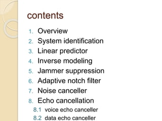 Application of adaptive linear equalizer | PPT