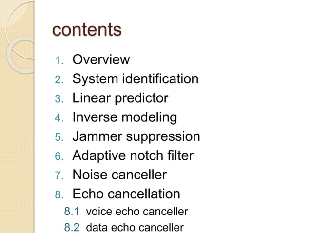 Application of adaptive linear equalizer | PPT