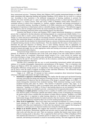 Application of addie model of instruction in teaching learning ...