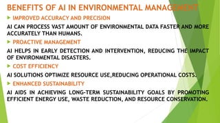 APPLICATION OF AI IN MANAGEMENT OF ENVIRONMENTAL CHALLENGES RPO-1.pptx
