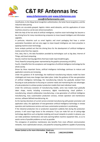 Application of AI in manufacturing | PDF