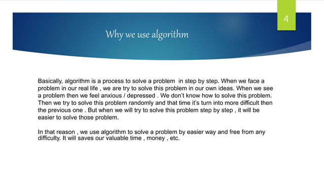 Application of algorithm in real life | PPTX | Technology & Computing