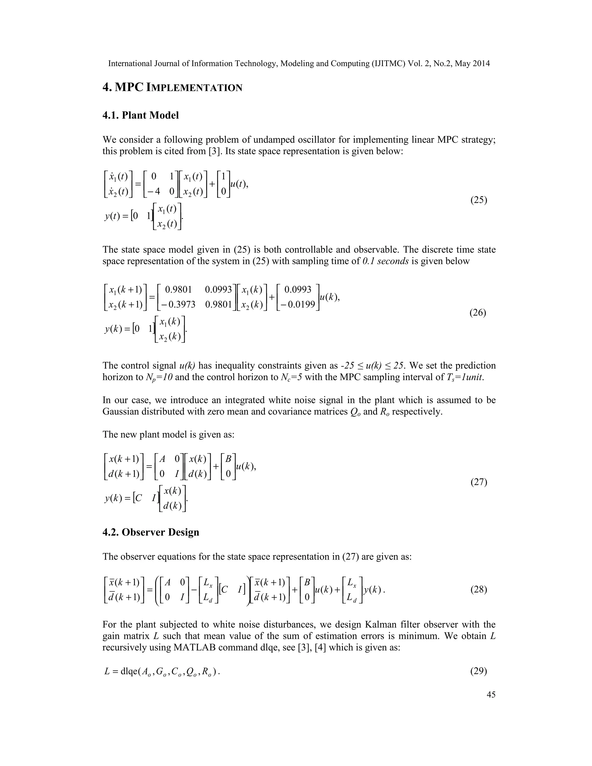 Application Of A Merit Function Based Interior Point Method To Linear Model Predictive Control Pdf