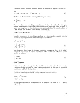 Application of a merit function based interior point method to linear model predictive control | PDF