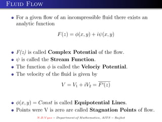 Application of analytic function | PDF