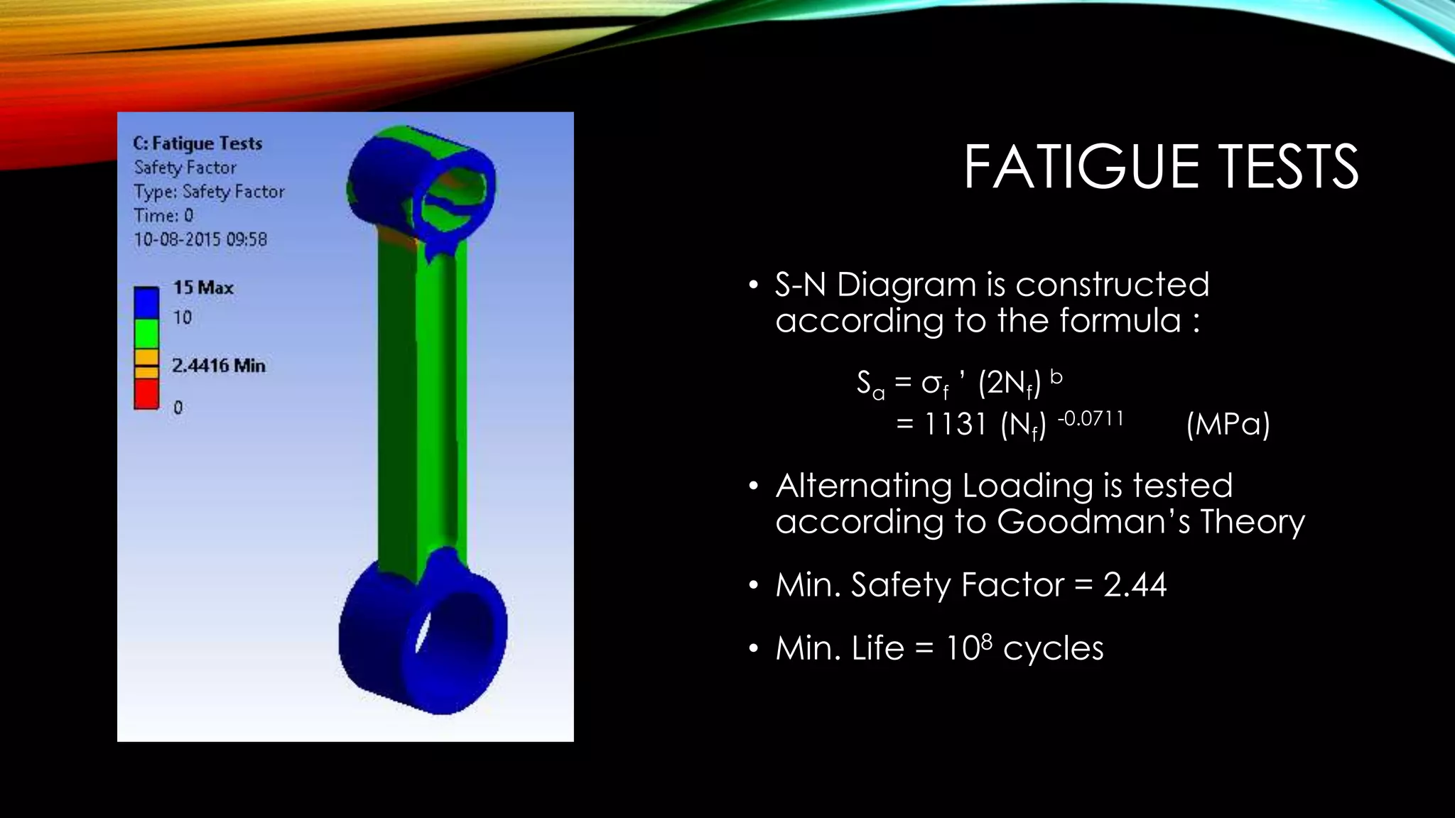 Application of ANSYS in Design of a Connecting Rod | PPTX