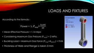 Application of ANSYS in Design of a Connecting Rod | PPTX