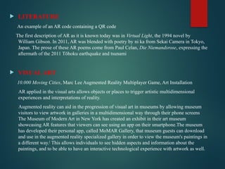APPLICATIONS OF AR IN BUSINESS WORLD IN 2024 | PPT