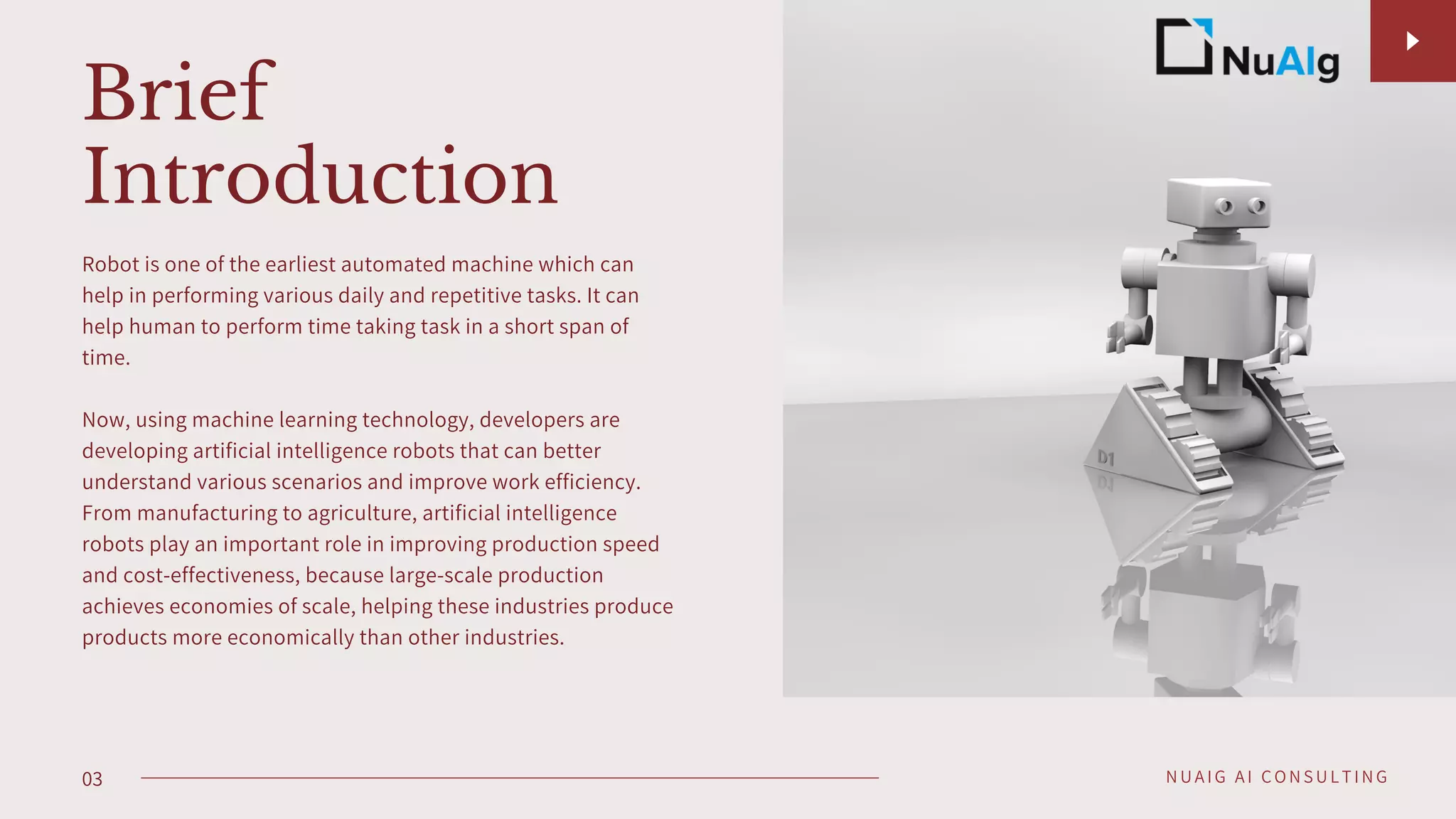 Application of artificial intelligence medical robots in healthcare types and application | PPT