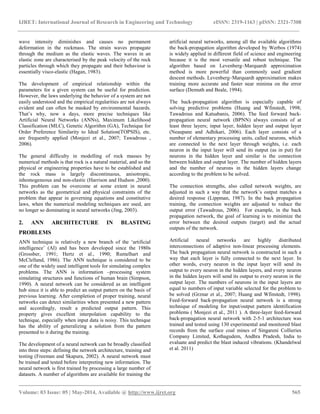 Application of artificial neural network for blast performance evaluation | PDF | Geology | Science