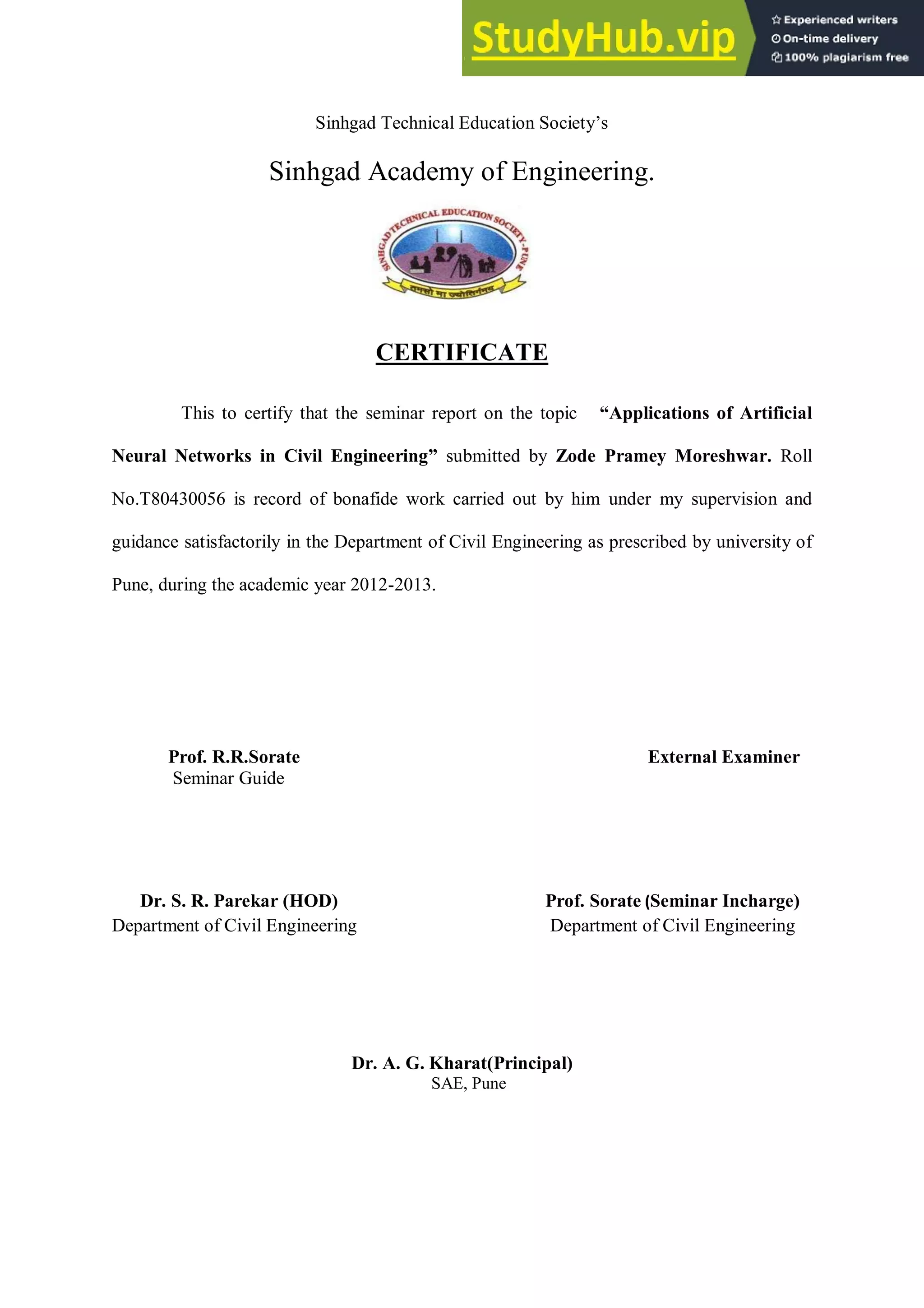 Application Of Artificial Neural Networks In Civil Engineering Pdf